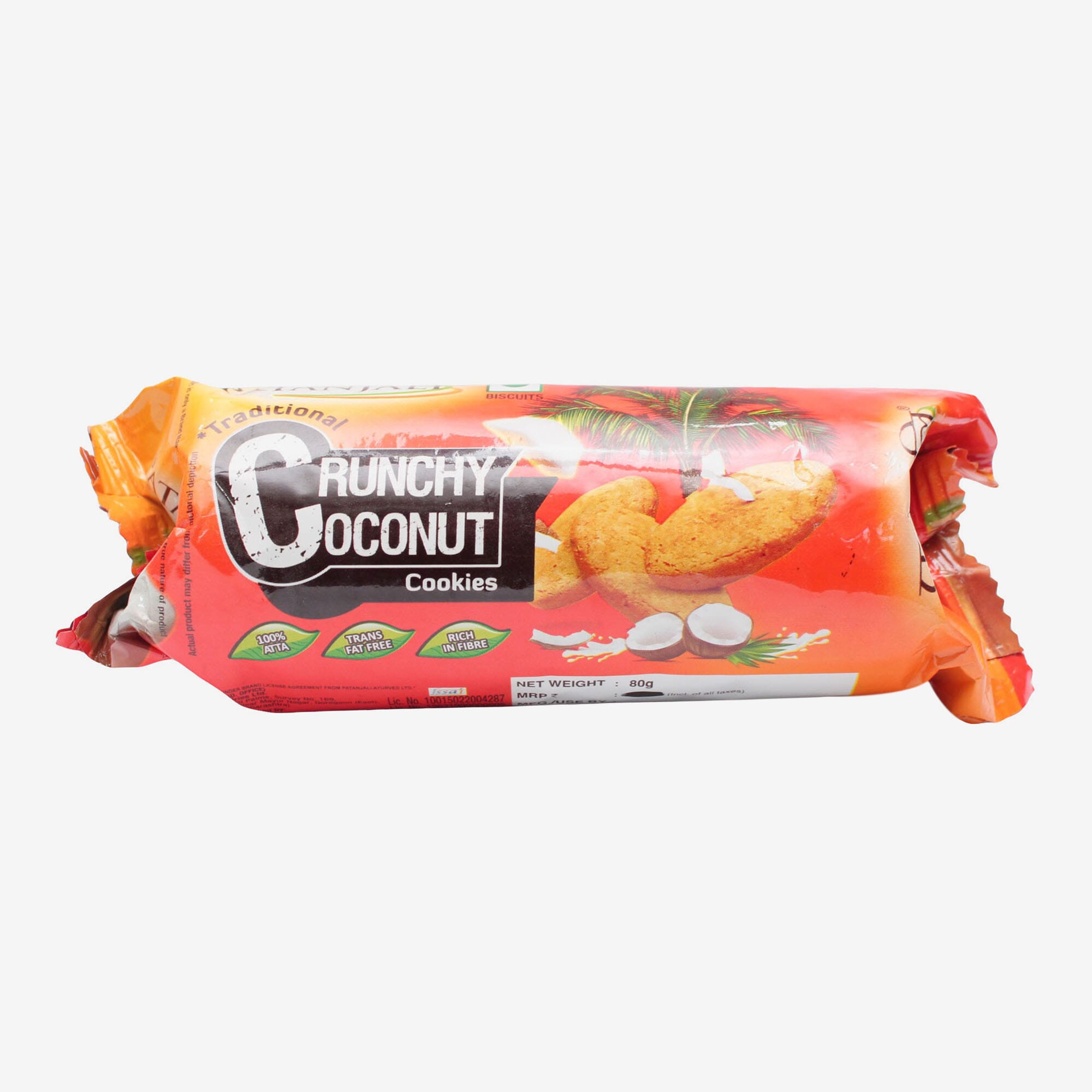 Patanjali Coconut Crunchy Cookies 80grm Pack of 12pc | Daraz.com.np