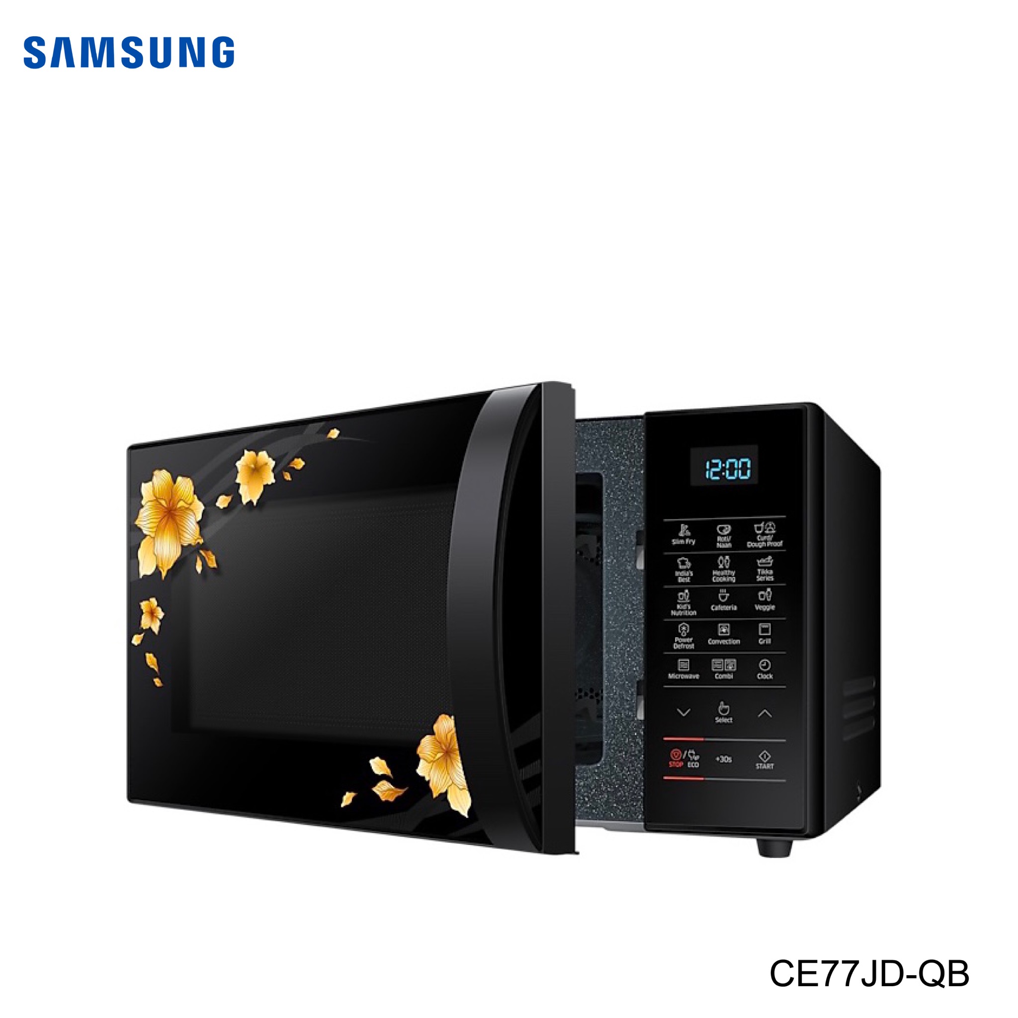 Samsung CE77JD-QB 21 Liters Convection Microwave with SlimFry™ & Curd ...