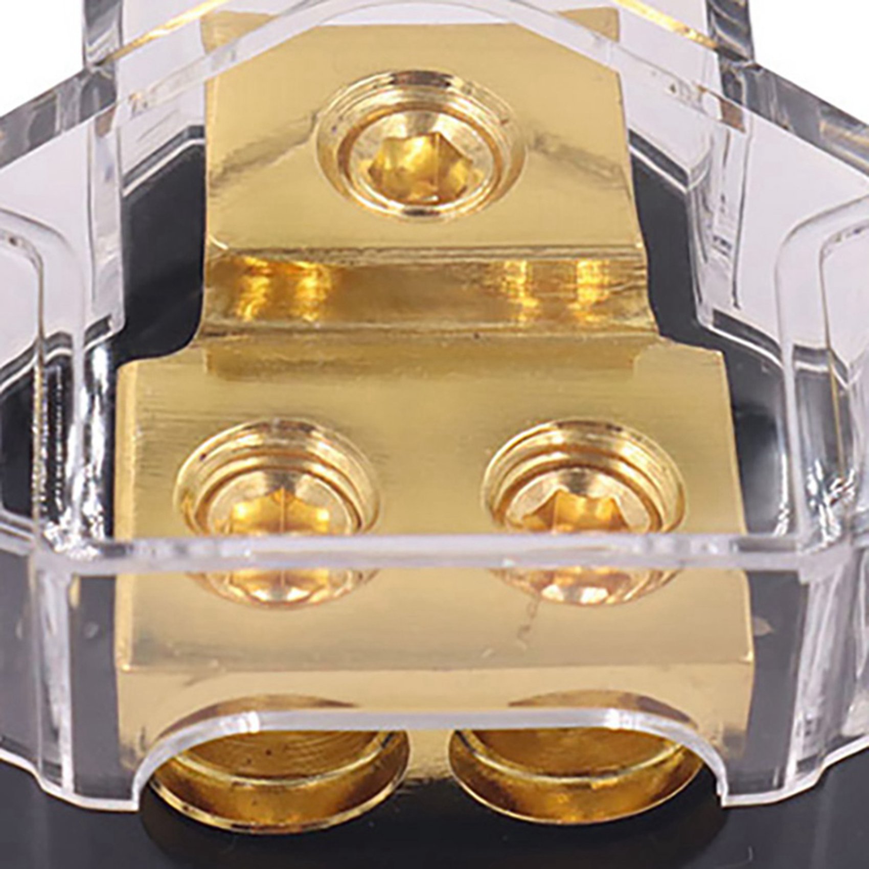 2X Audio Amplifier Power Distribution Block 1 in 2 Out Way Power Ground ...