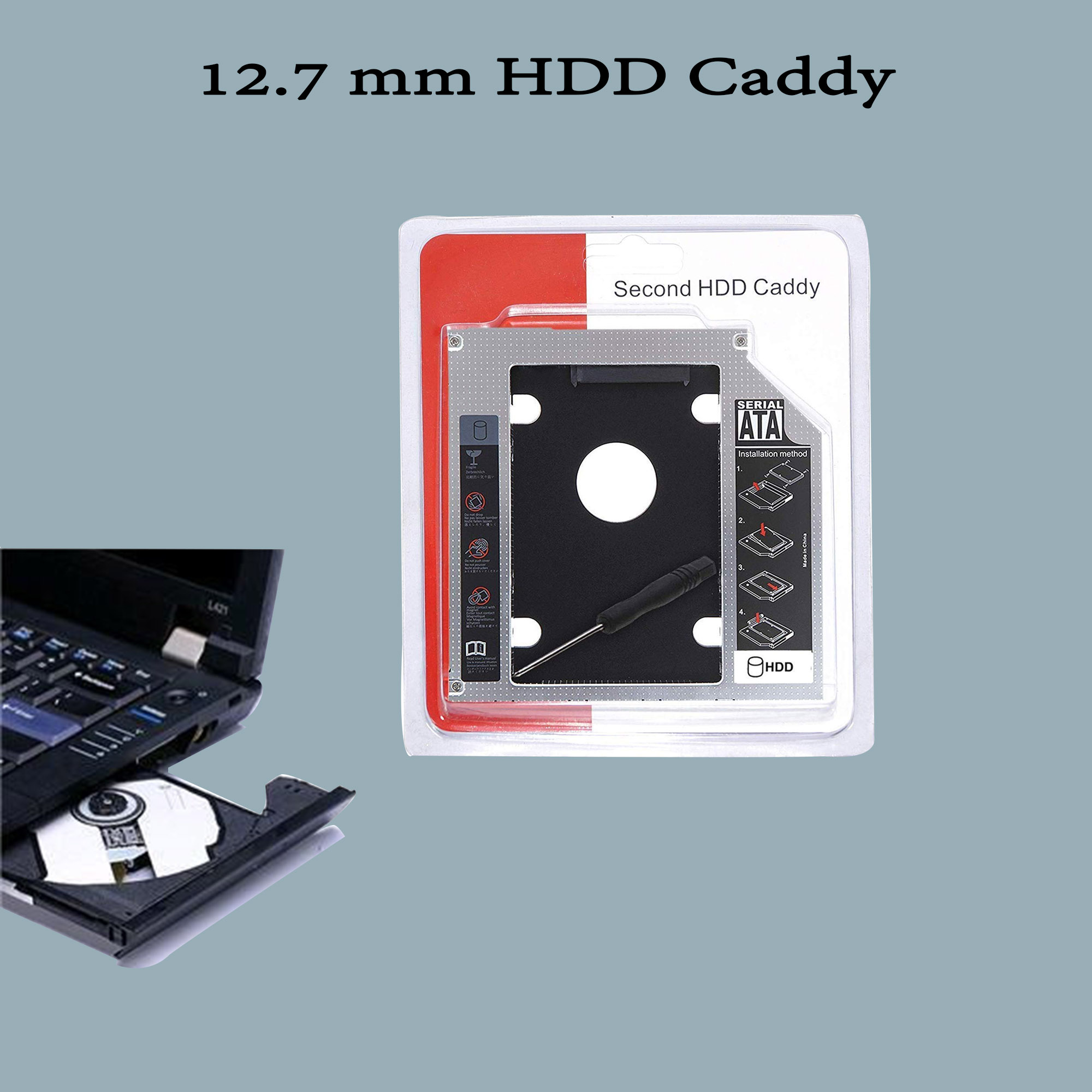 Hard Disk Drive Caddy | CD ROM replacement with HDD | Daraz.com.np