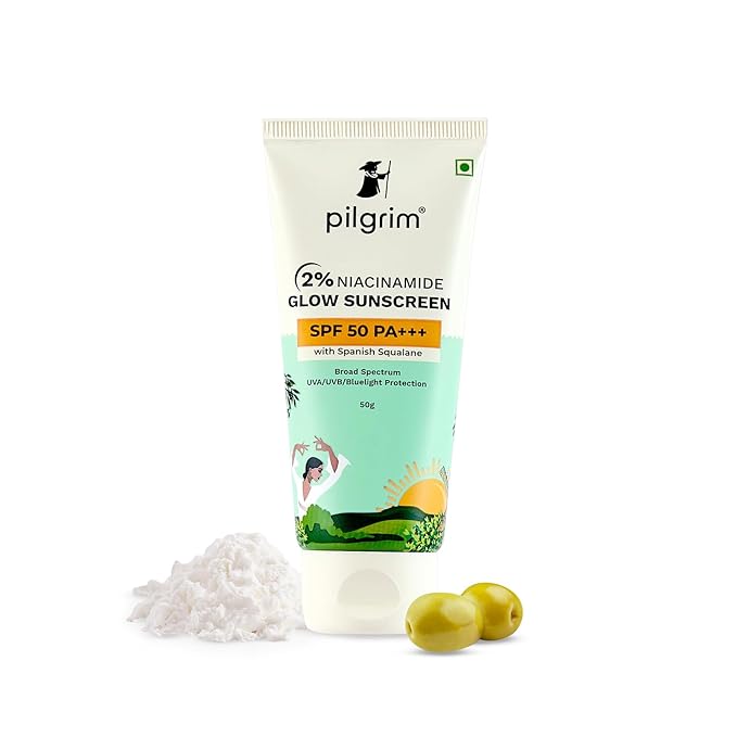 Pilgrim 2% Niacinamide Glow Sunscreen Gel SPF 50 PA+++ 50 gm | Daraz.com.np