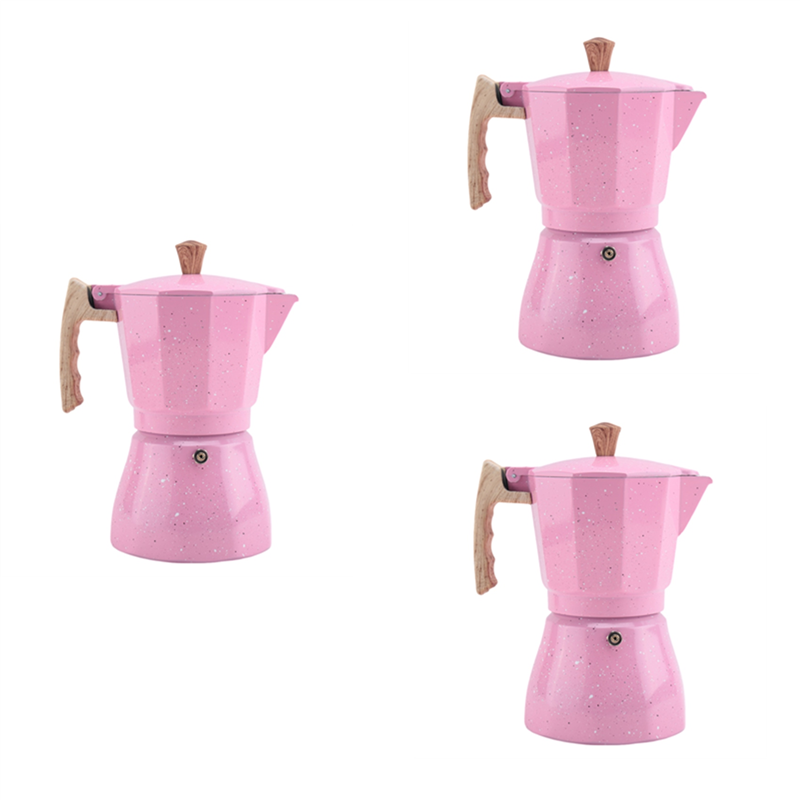 3X Latte Mocha Coffee Maker Italian Moka Espresso Cafeteira Percolator ...