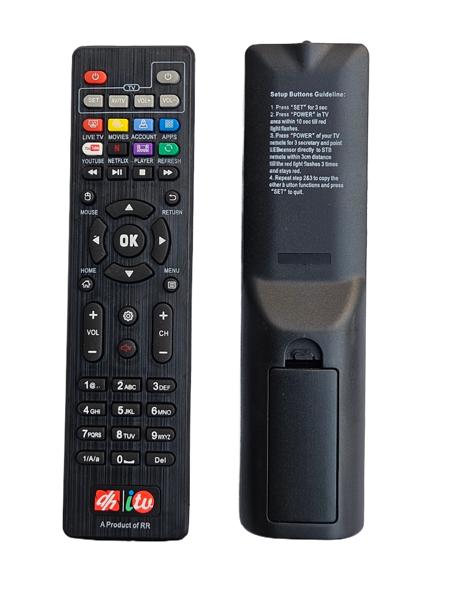 DIshhome iPTV remote Controller (Free 2 AAA Battery) | Daraz.com.np