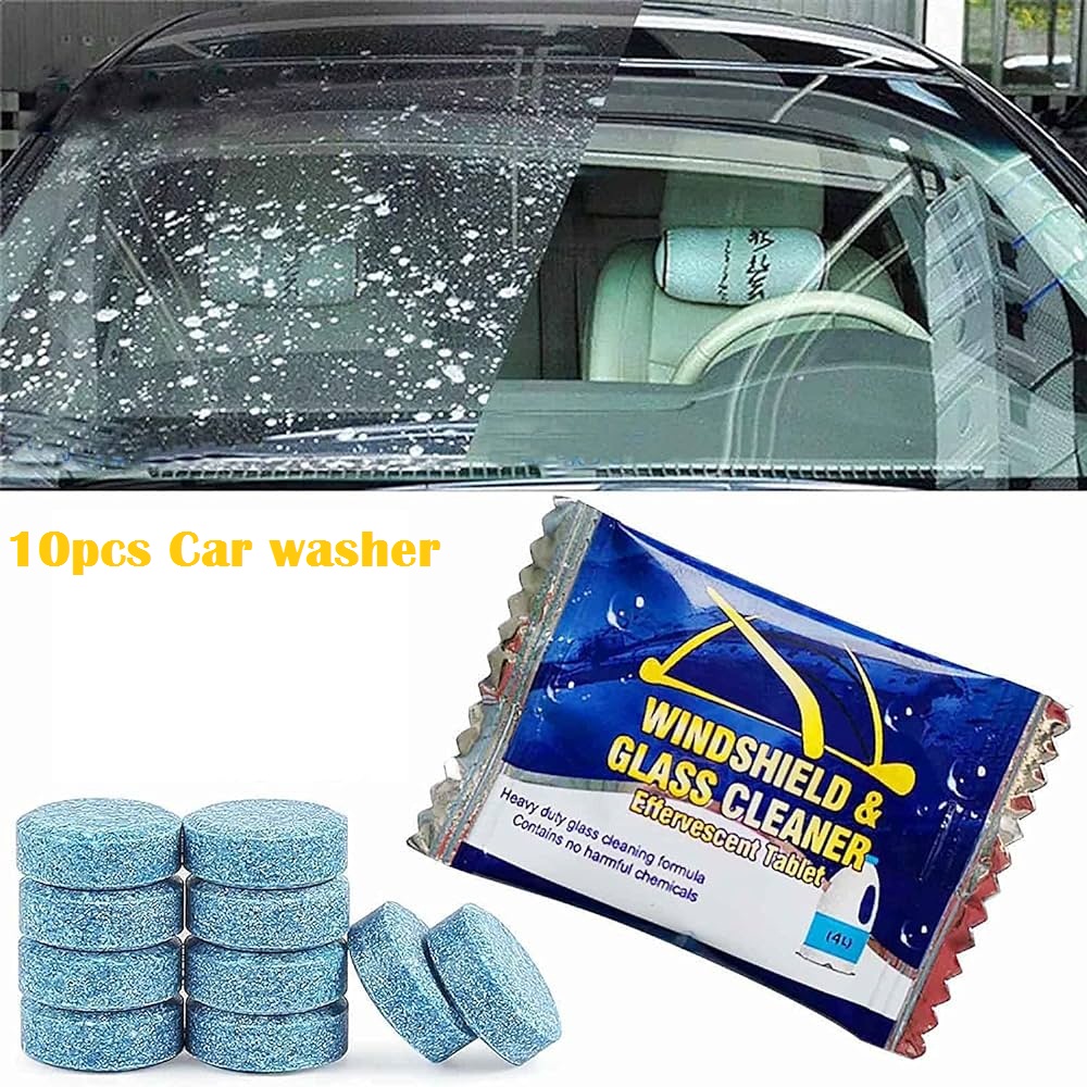 10 Pieces Car Effervescent Washer Car Windshield Glass Concentrated ...