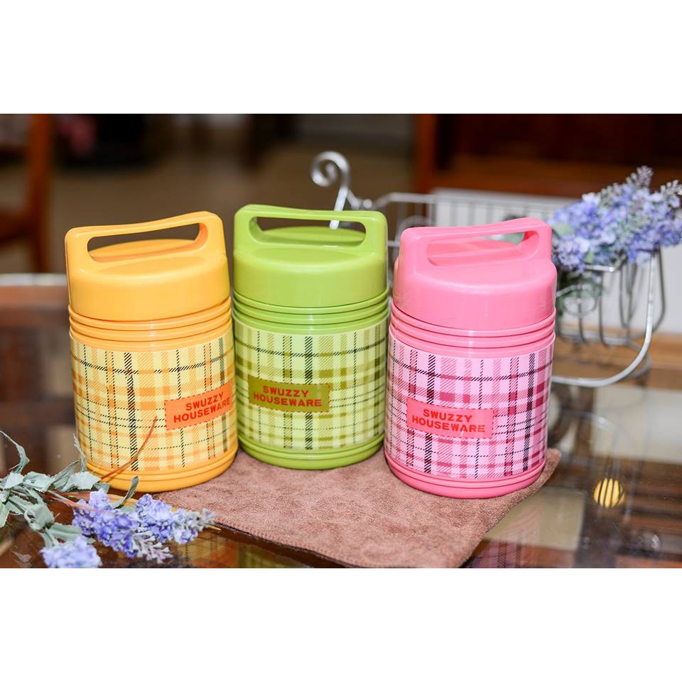 Blue Swuzzy Houseware Two Layer Lunch Box | Daraz.com.np