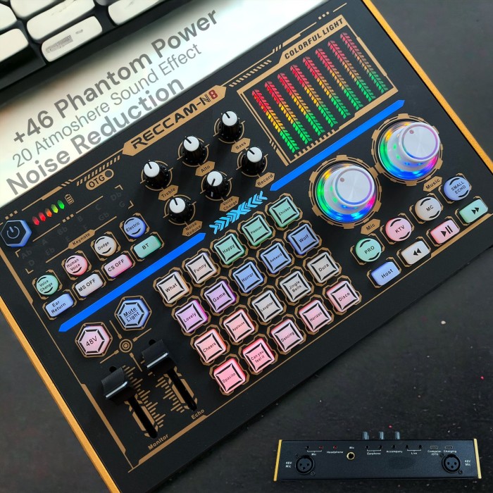 N8 Professional Recording Soundcard PC Mobile Phone Live Broadcast ...