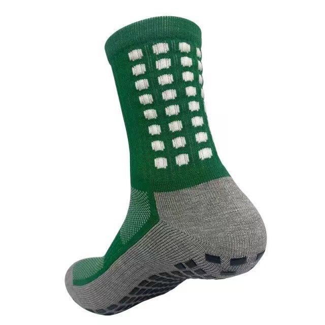 Men's Anti-Slip Sports Athletic Rubber Grip Football Futsal Game Socks ...