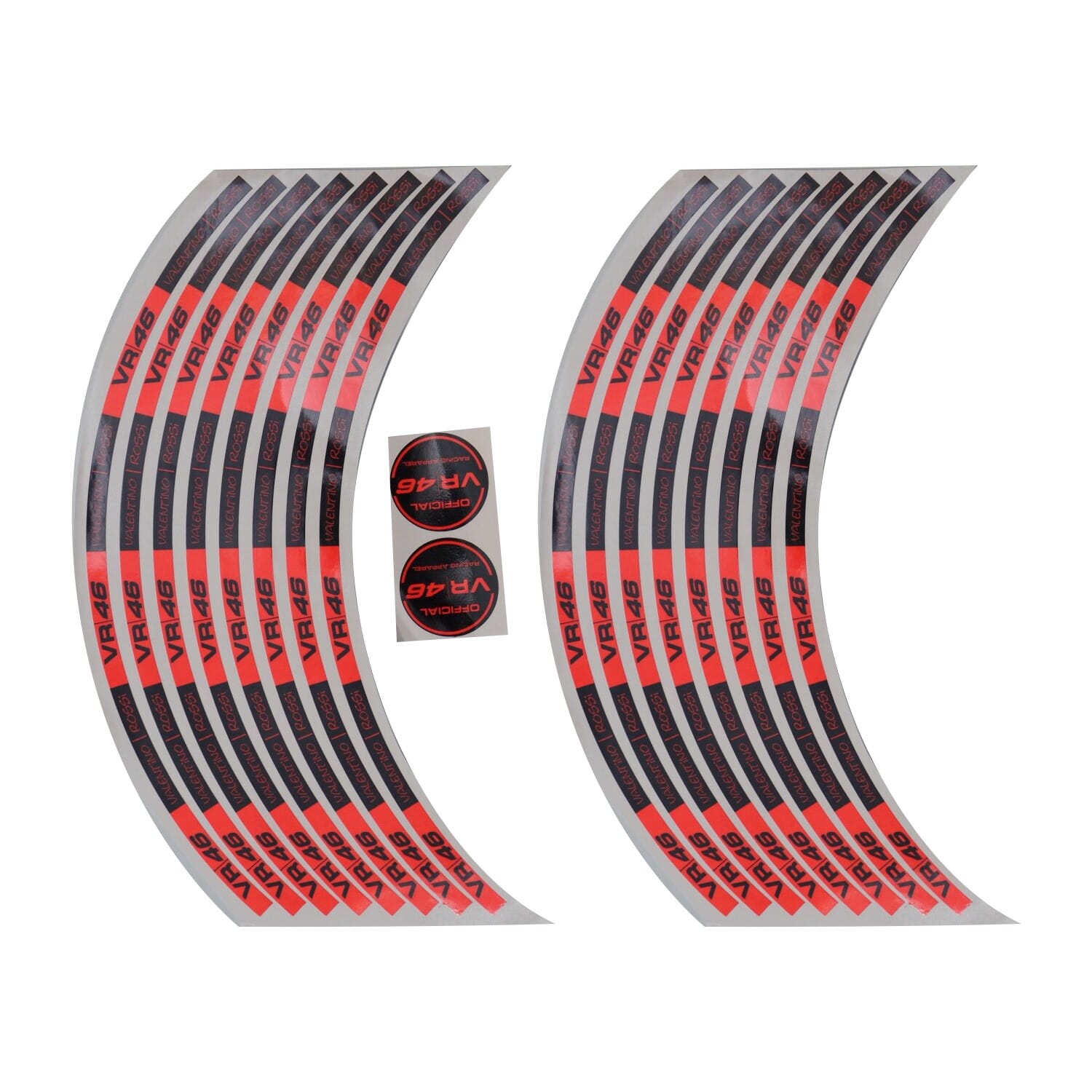 Orange Color VR 46 Print Radium Rim Sticker For Pulsar Ns 200 | Daraz ...