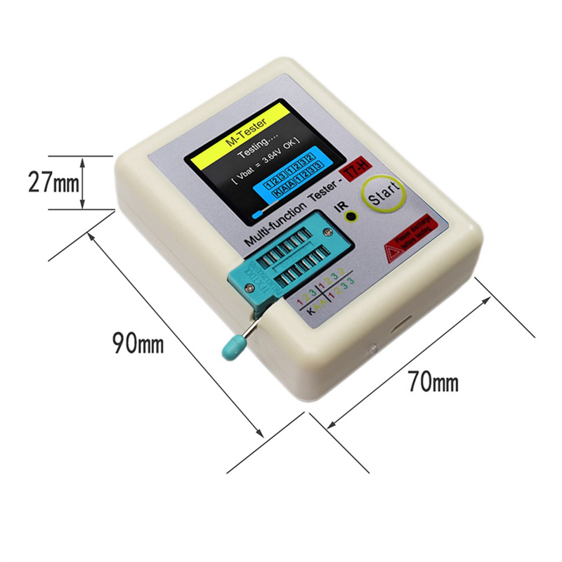 TC-T7-H Transistor Tester Diode Transistor Capacitor MOS/PNP/NPN LCR ...