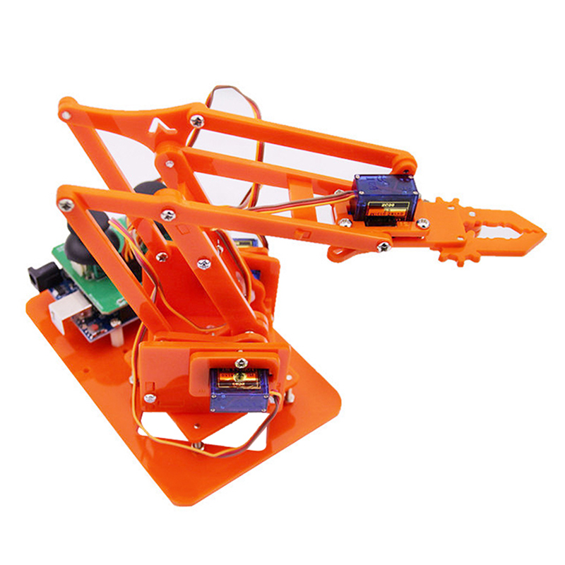 SG90 4 DOF Unassembly Acrylic Mechanical Arm Robot Manipulator Claw For ...