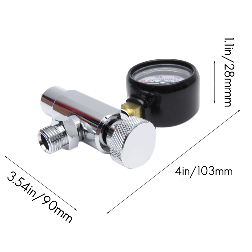 Scuba Diving Pressure Gauge for BCD with Second-Stage Head Adjustment ...