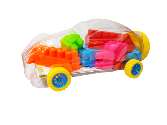 Building Blocks Plastic Construction Set in Creative School Bus Case ...