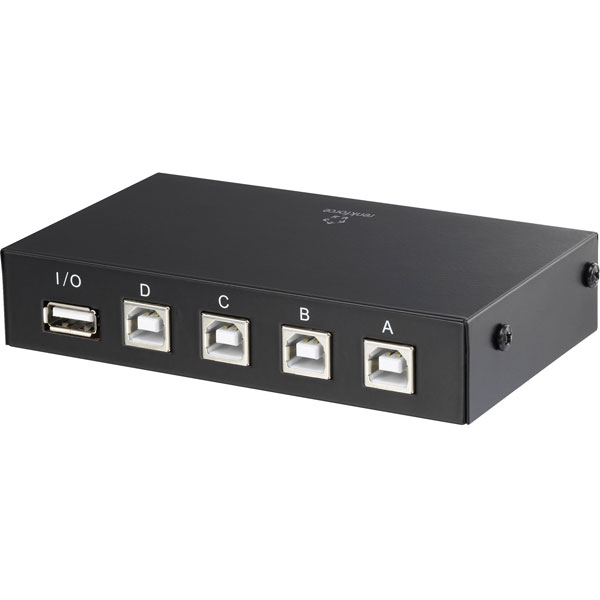 4 Port Usb 2.0 Scanner Printer Manual Sharing Switch Box Hub For Pc ...