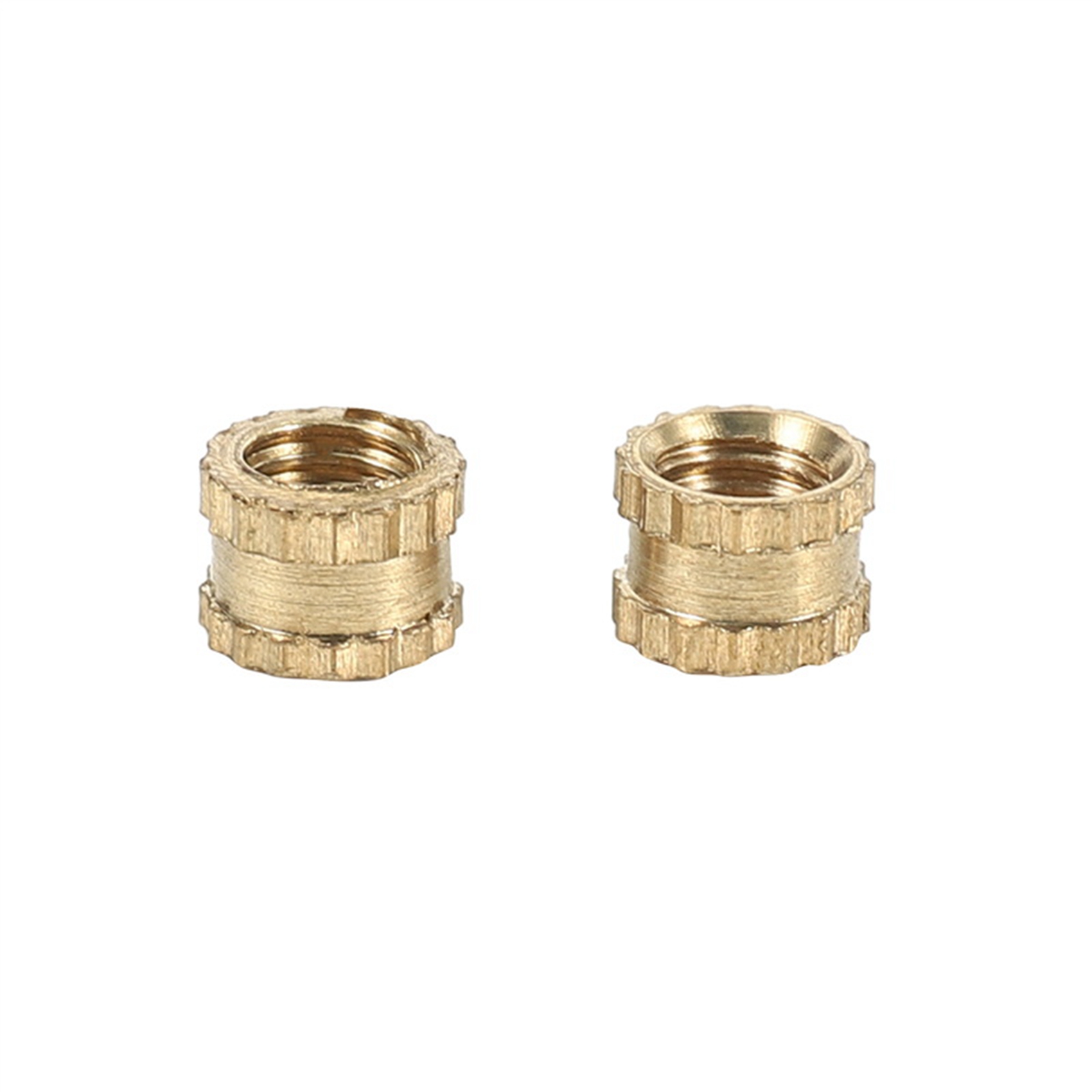 M3 x 3mm Female Thread Brass Knurled Threaded Insert Embedment Nuts ...