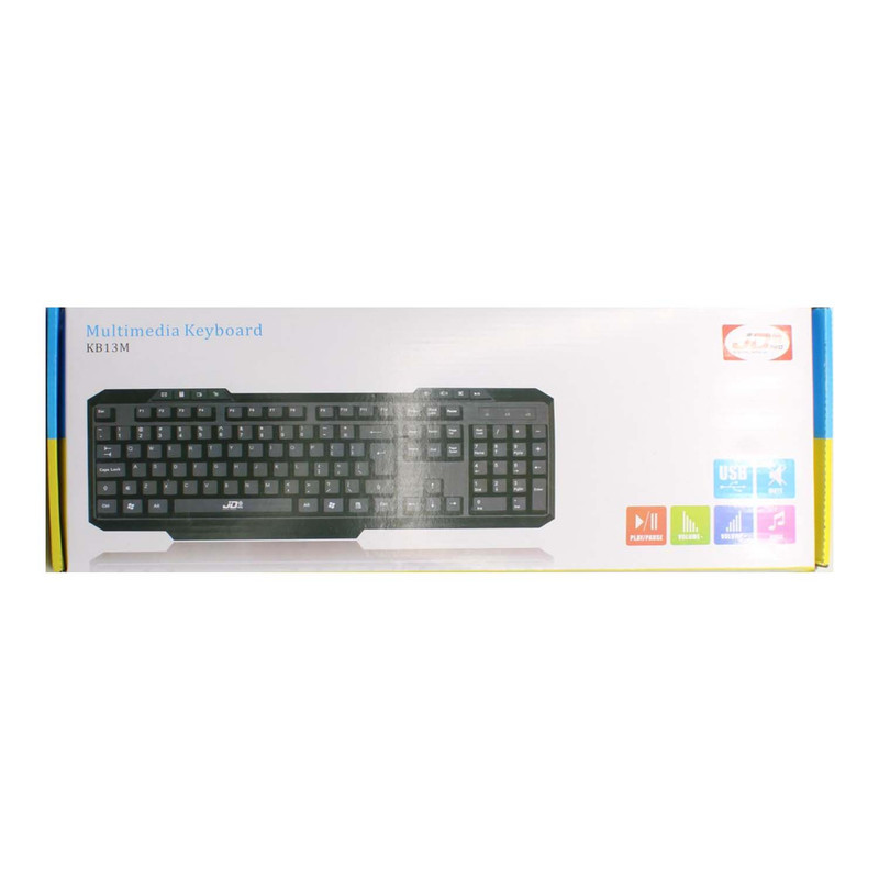 JD Pro Black Multimedia Keyboard KB13M | Daraz.com.np