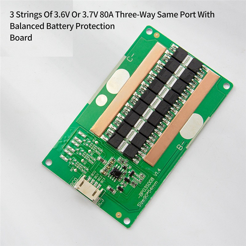 PCB 3 Series 3.6V/3.7V 80A Ternary Same Port with Equalization Portable ...