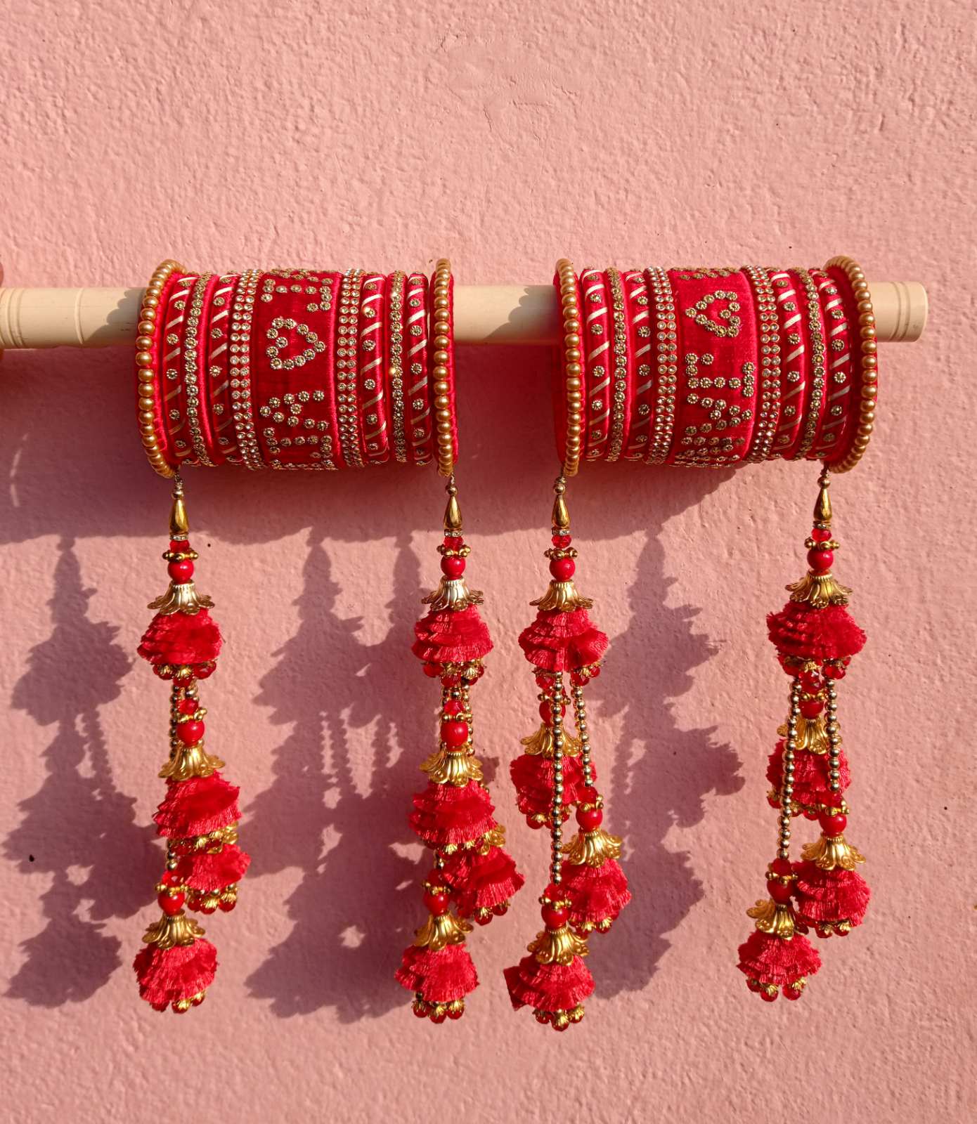 Silk Thread Designer Bridal Bangles For Two Hands | Daraz.com.np