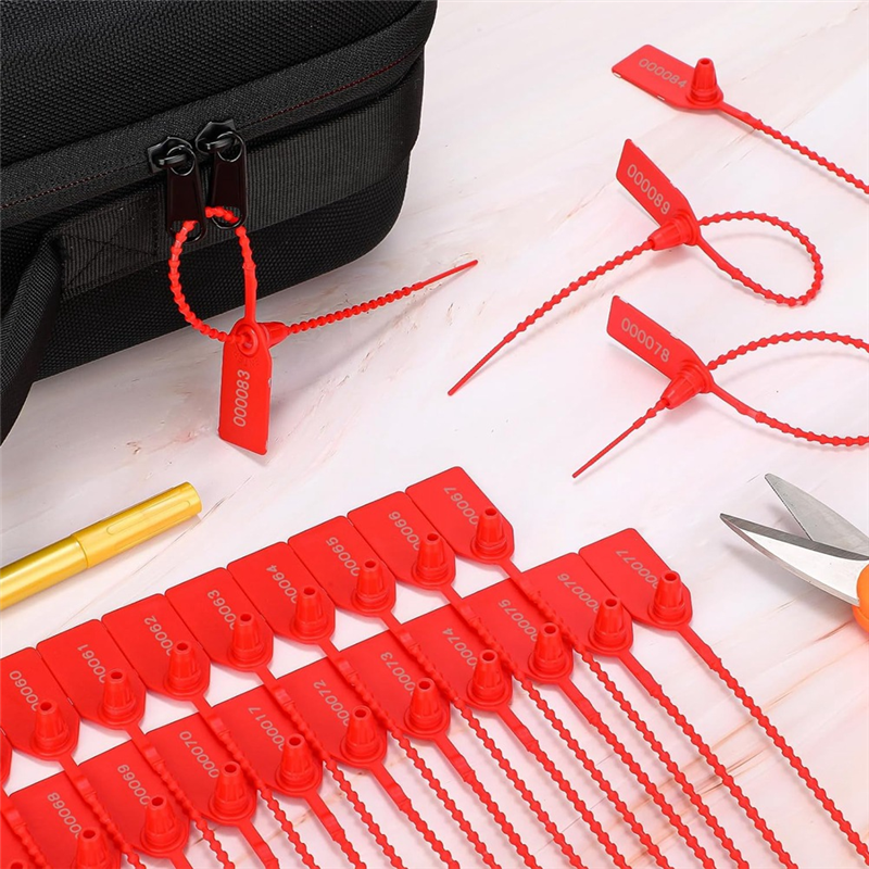 300 Pcs Plastic Tamper Seals, Numbered Zip Ties Security Tags Safety ...