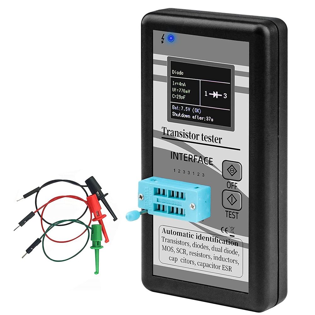 M328 Transistor Tester Diode Triode Capacitance Meter LCR Meter NPN PNP ...