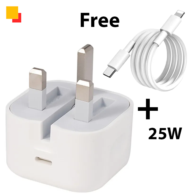 25W Orginal Charger For 8 With USB-C TO Lightning Cable | Daraz.com.np
