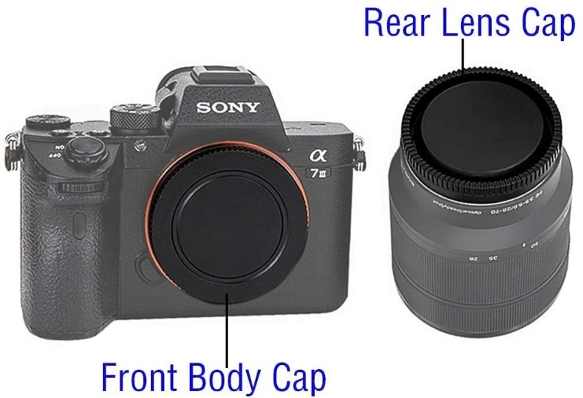 Front Body Cap Rear Lens Cap For Sony A7III A7IV A7RIV Camera | Daraz ...