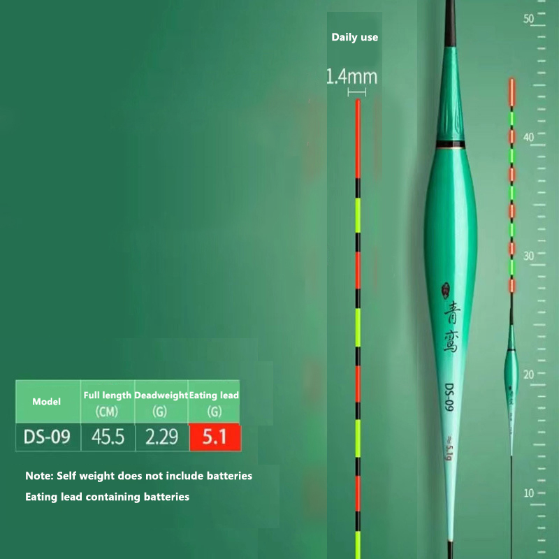 Highly Sensitive Fish Float Color-Changing Hardtail Drift Day And Night ...