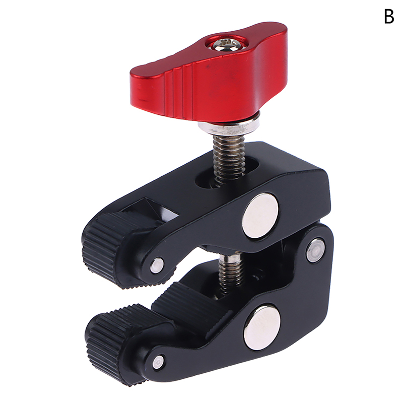 Aluminum Alloy Clamp With Double Ball Head Magic Arm Clamp 1/4'' 3/8 ...