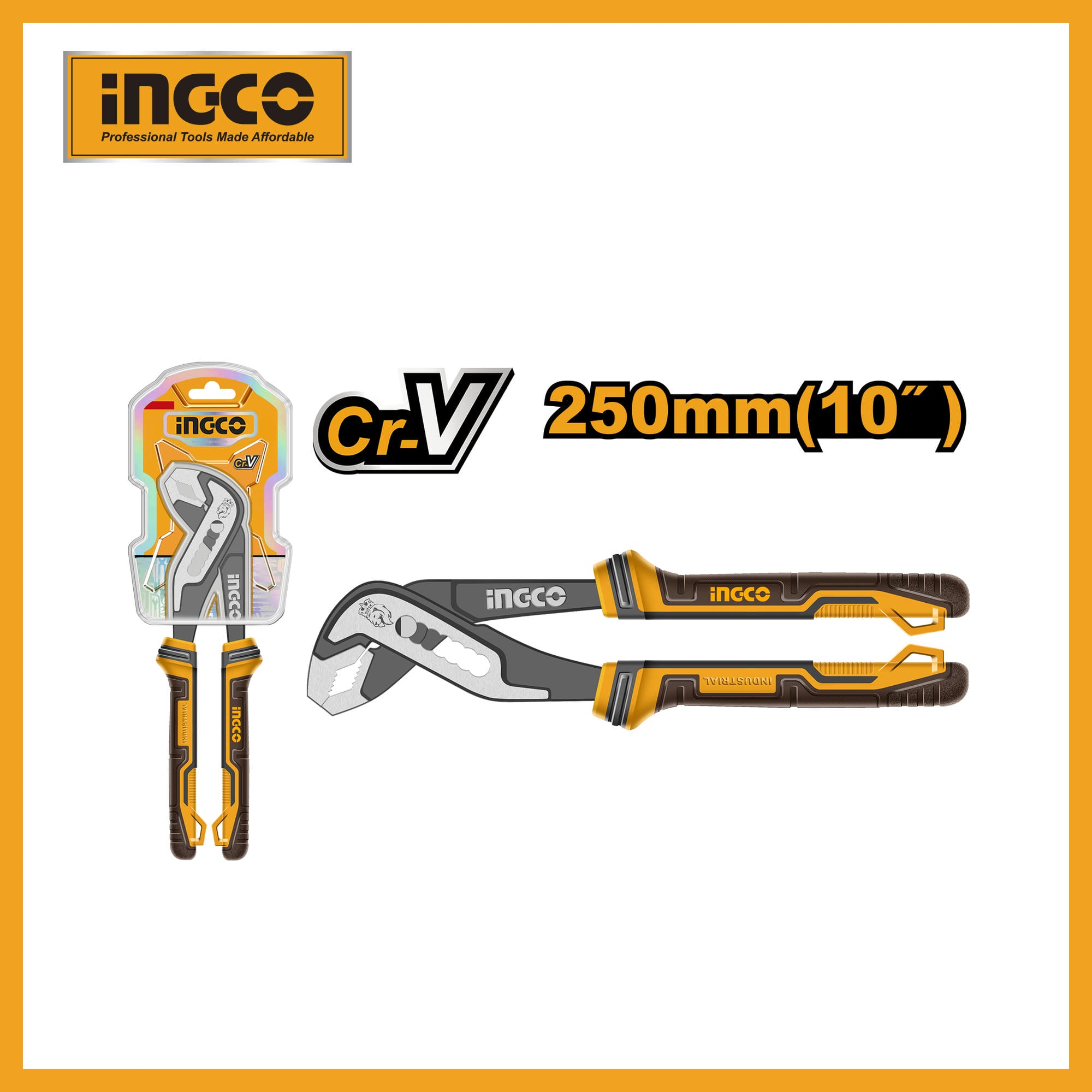 INGCO 10" Cr-V Pump Pliers HPP28258 | Daraz.com.np