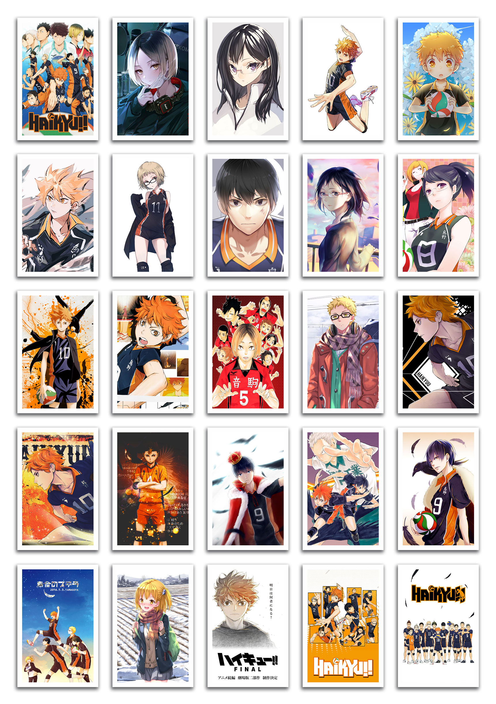 KYVOR Haikyuu Anime Collectible Lomocard Pack of 25pcs | Daraz.com.np
