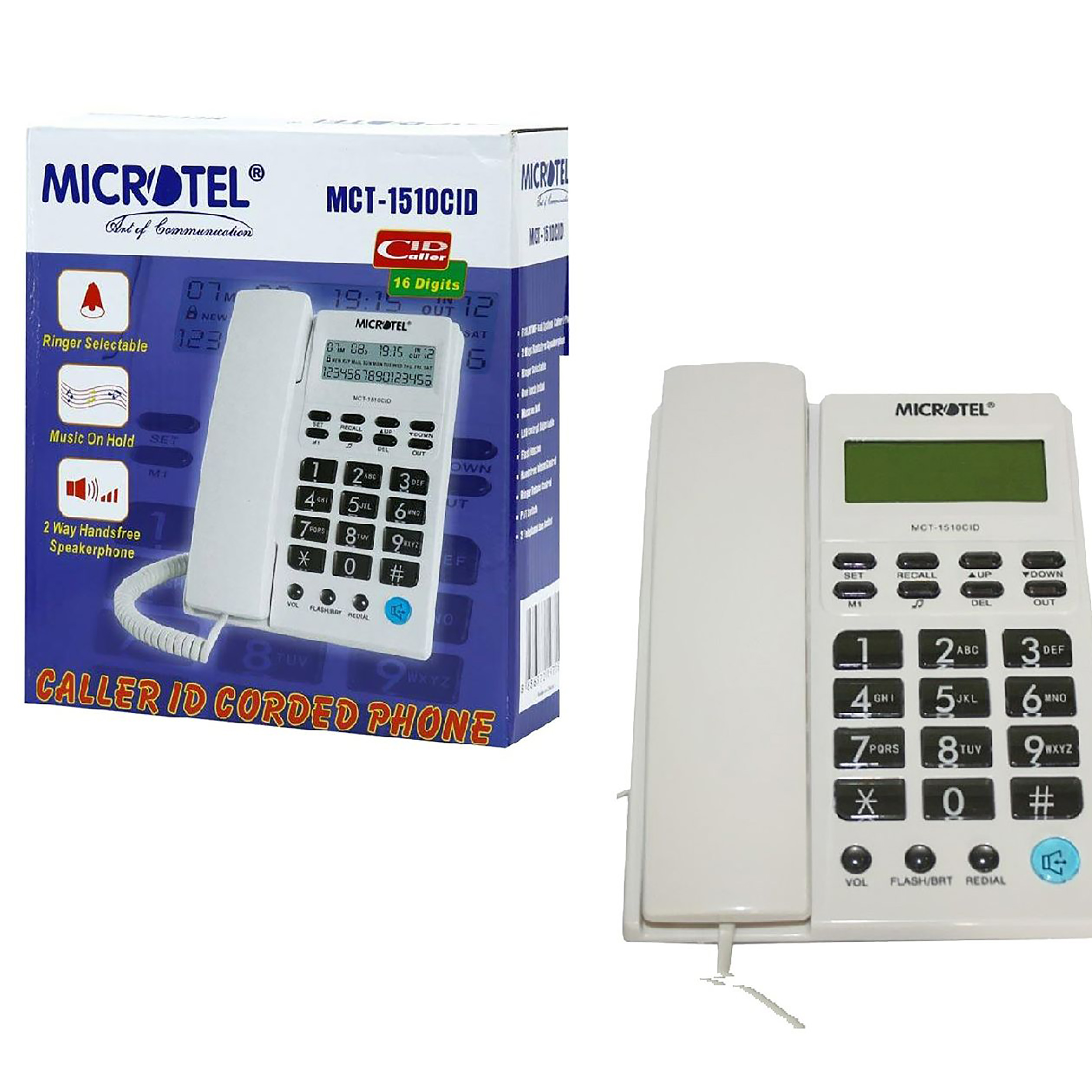 Landline Phone Set 1510CID | Caller ID Corded Telephone Set | Daraz.com.np