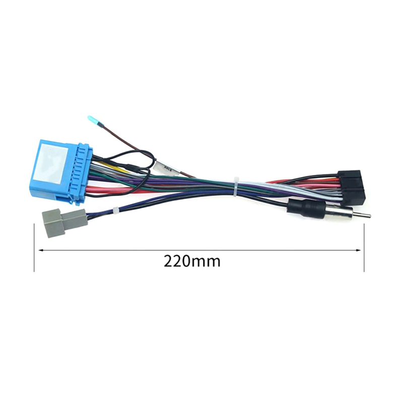 QUANBU 2X 16-Pin Car Android Stereo Wiring Harness Adapter for ...