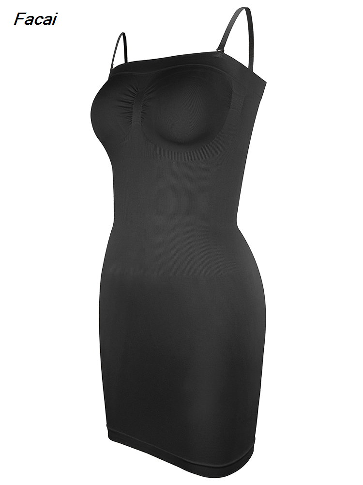 Facai Seamless Full Slips Shapewear Strapless Bodysuit Under 2025 Dress ...