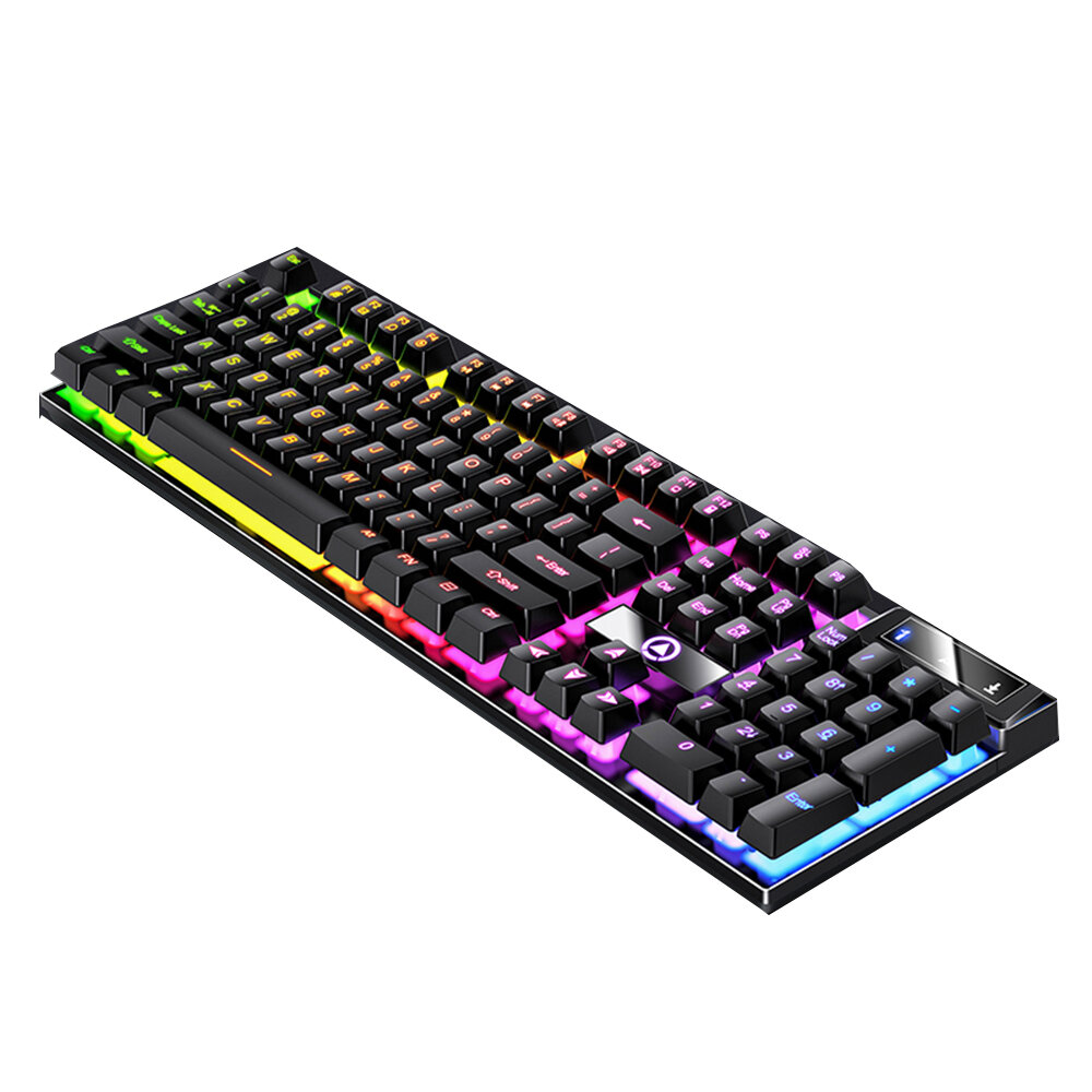 mechanical keyboard color backlight splash proof multimedia key ...