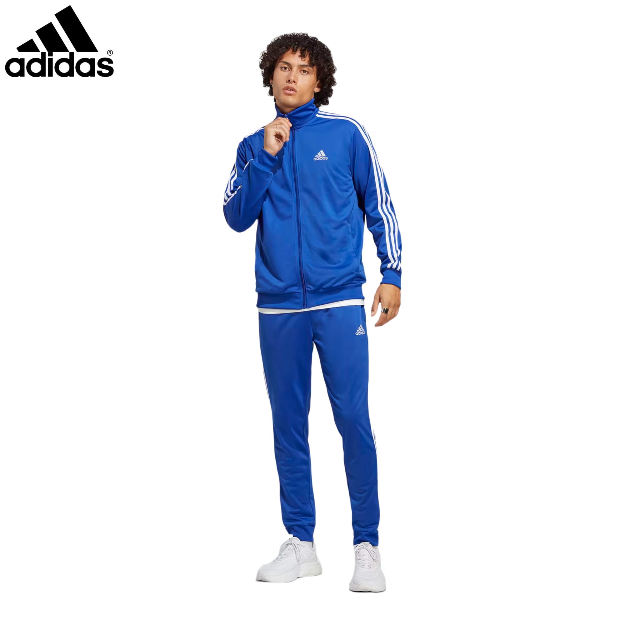 Adidas Blue Basic 3-Stripes Tricot Tracksuit For Men IC6761 | Daraz.com.np