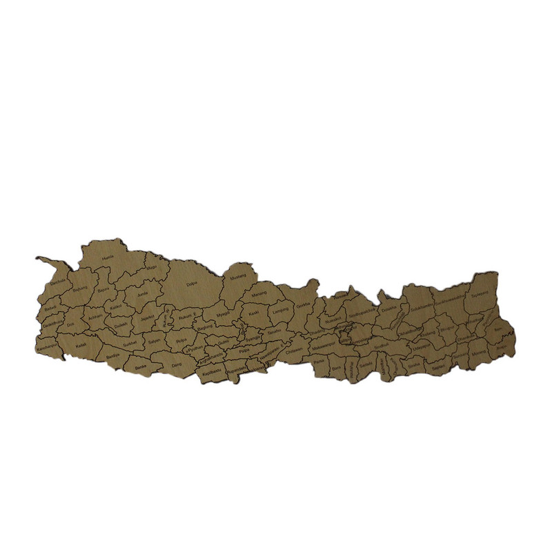 wooden map of nepal | Daraz.com.np