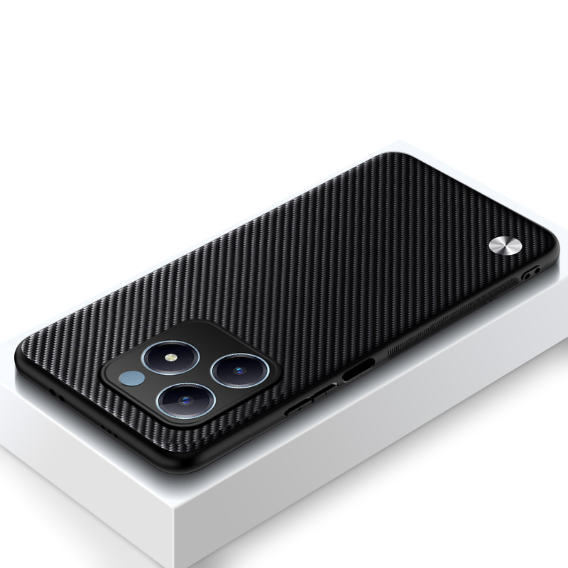 Vantime Case for Realme C63 / C61 4G Matte Carbon Fiber PU Leather Shockproof Back Cover | Daraz ...