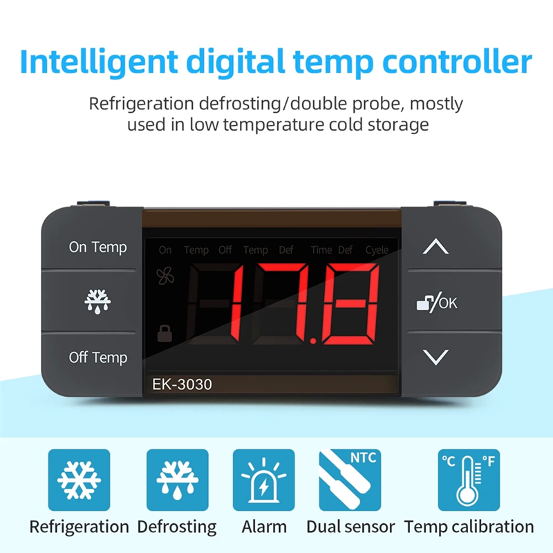 Digital Temperature Controller 220V Cool Heat Switch Refrigerator ...