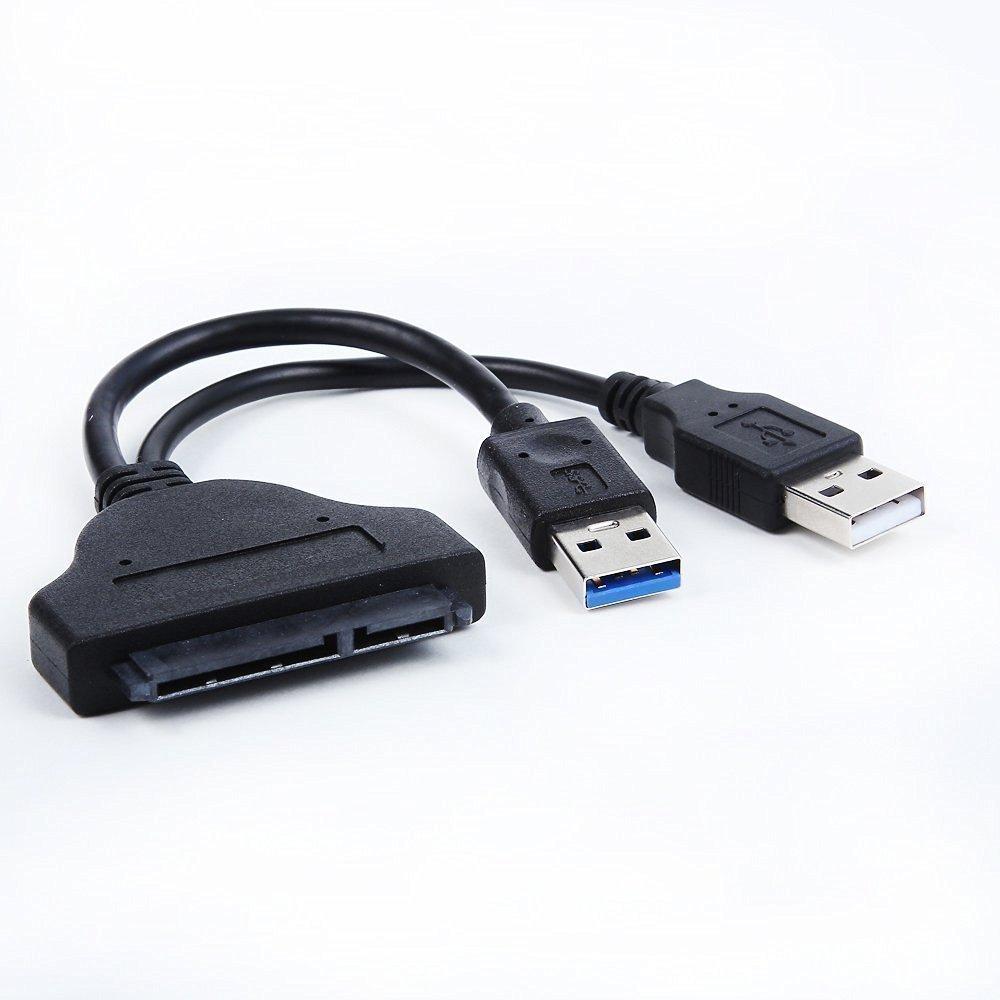 USB 3.0 to SATA 22P 2.5" Hard Disk Driver Adapter with USB Cable ...