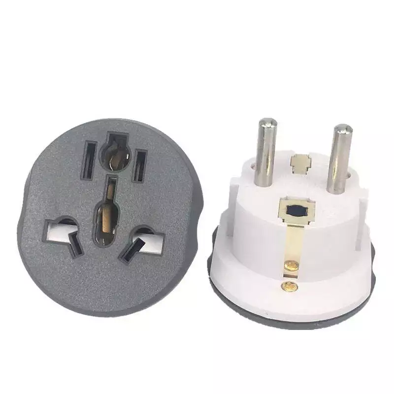 Universal European EU Plug Socket Compact Travel Adapter 2 Round Pin Socket AU US UK CN To EU ...