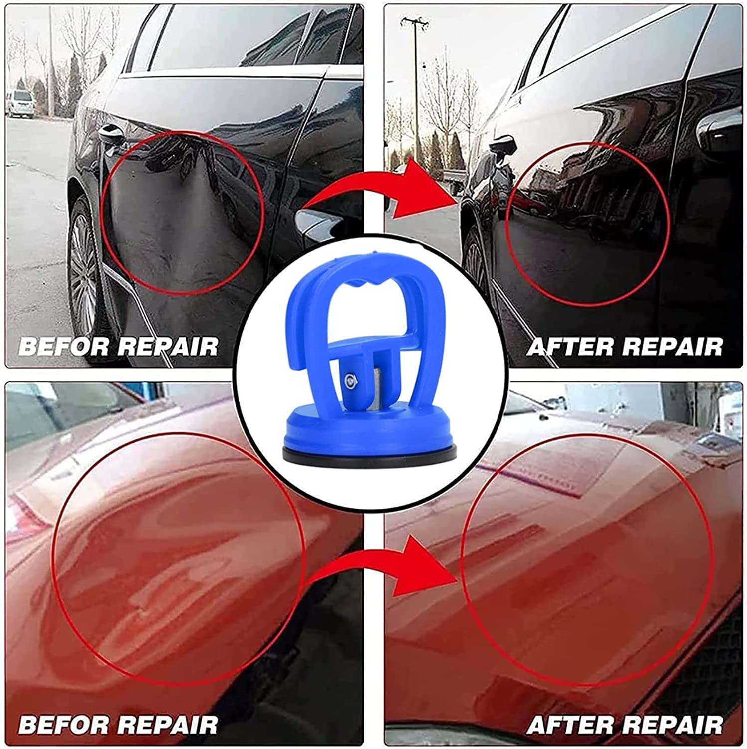 Dent Repair Suction Puller for Car , Mobile, Tiles and Glass 12 * 12 ...