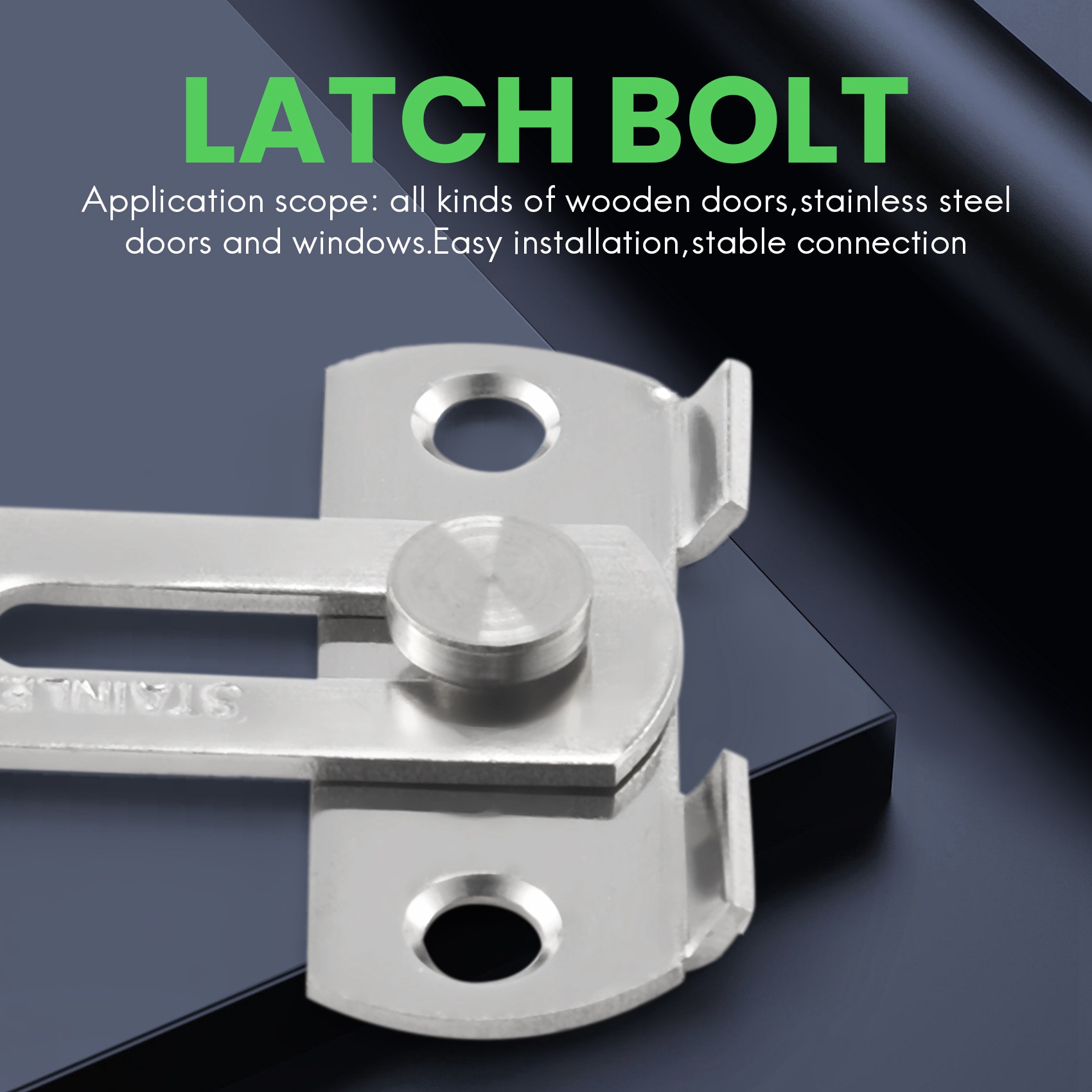 20x50x70mm Stainless Steel Gate Door Bolt Latch Slide Lock Hardware ...