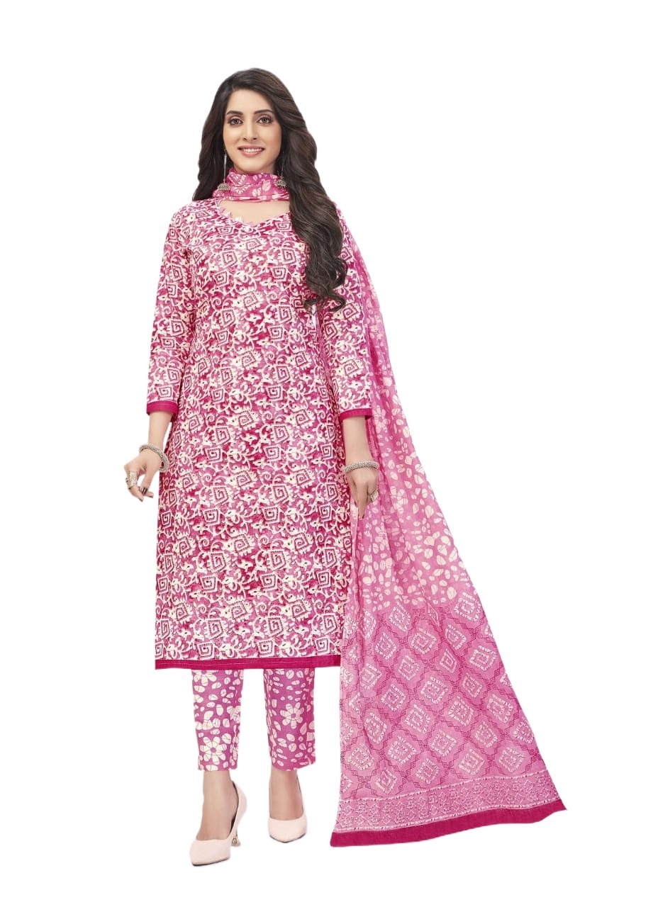 Kurta Suruwal With Shawl Set For Women Printed (Unstitched) | Daraz.com.np
