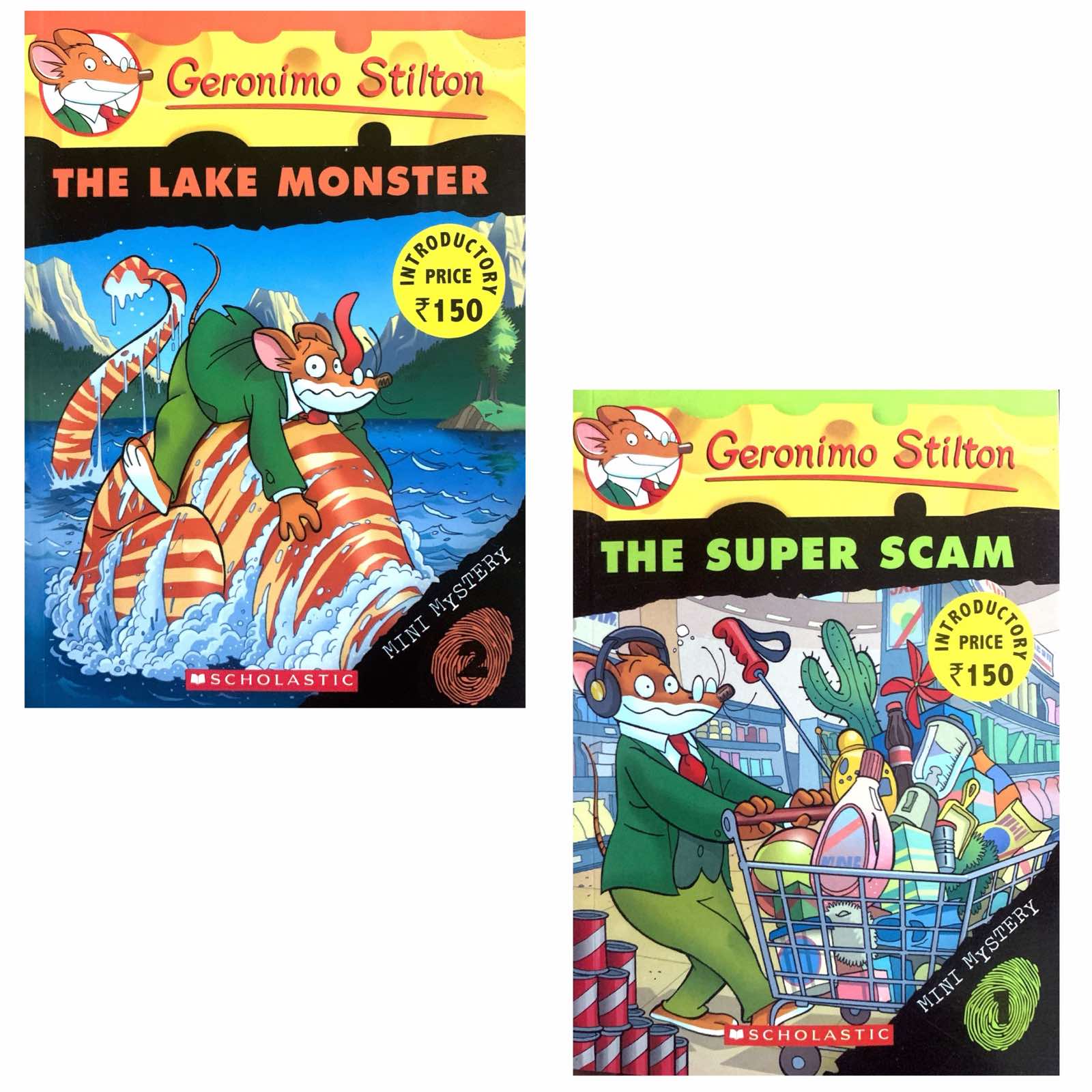 Two Geronimo Stilton Books For Children : The Lake Monster / The Super ...