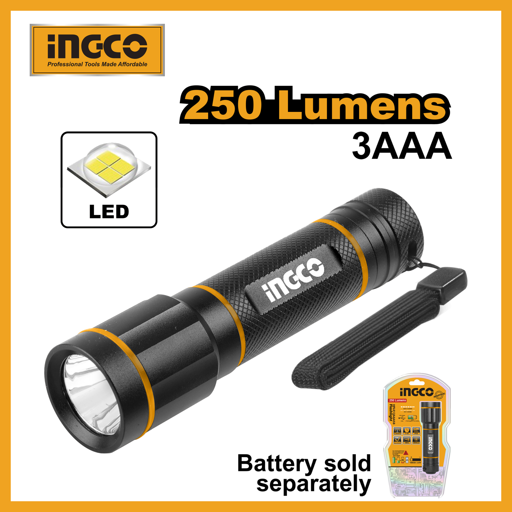 Ingco Flashlight HFL013AAA58 | Daraz.com.np