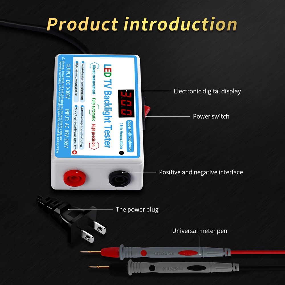 LED TV Backlight Tester MultiPurpose LED Strip Bead Tester, Measurement ...