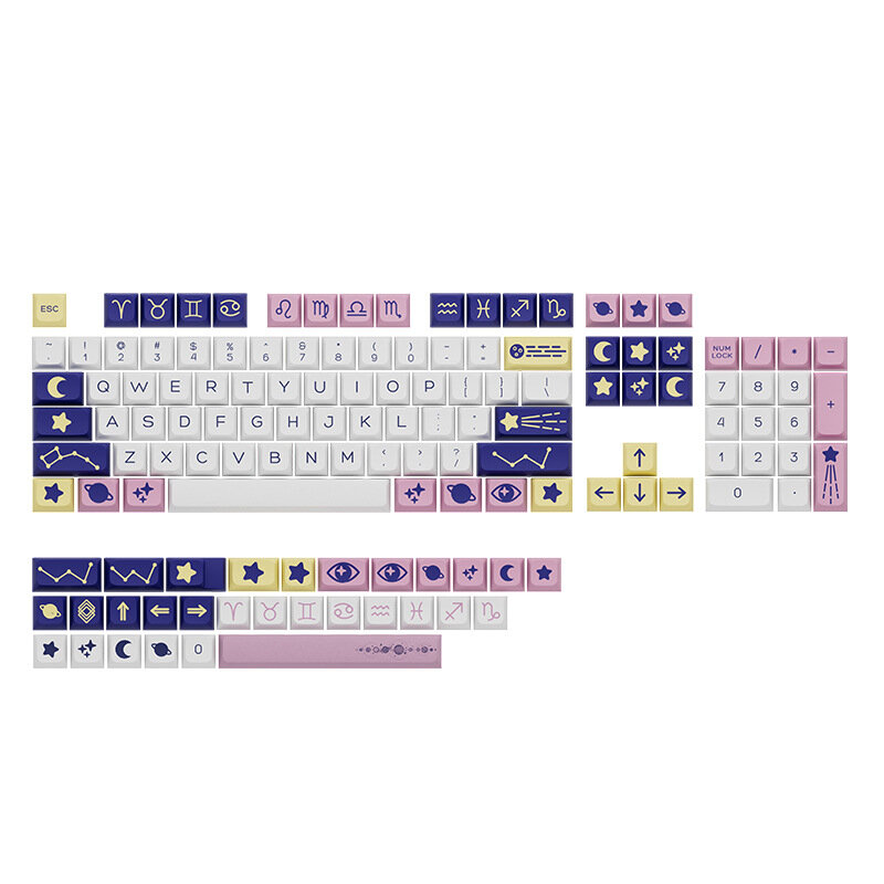 134 key constellation PBT XDA DIY mechanical keycaps | Daraz.com.np
