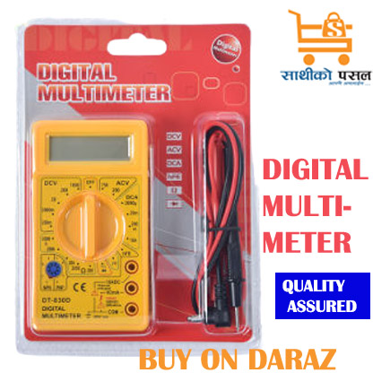 DT830D Unity Digital Multimeter Multitester LCD Display - Yellow ...